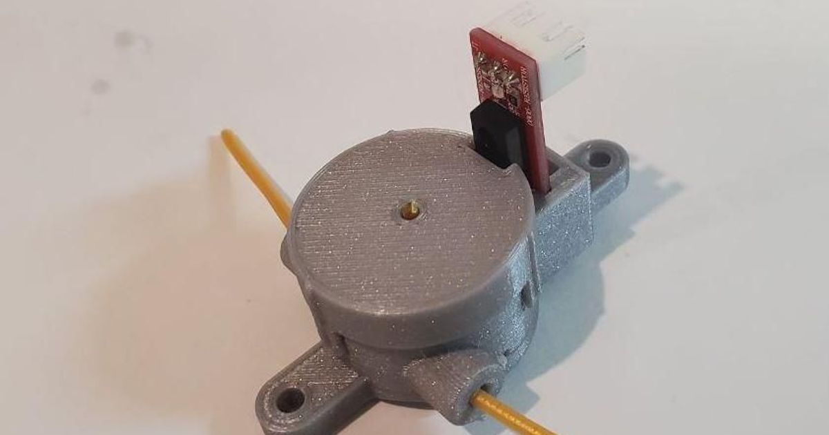 Fully Printed Optical Filament Sensor by Print3D4U | Download free STL ...