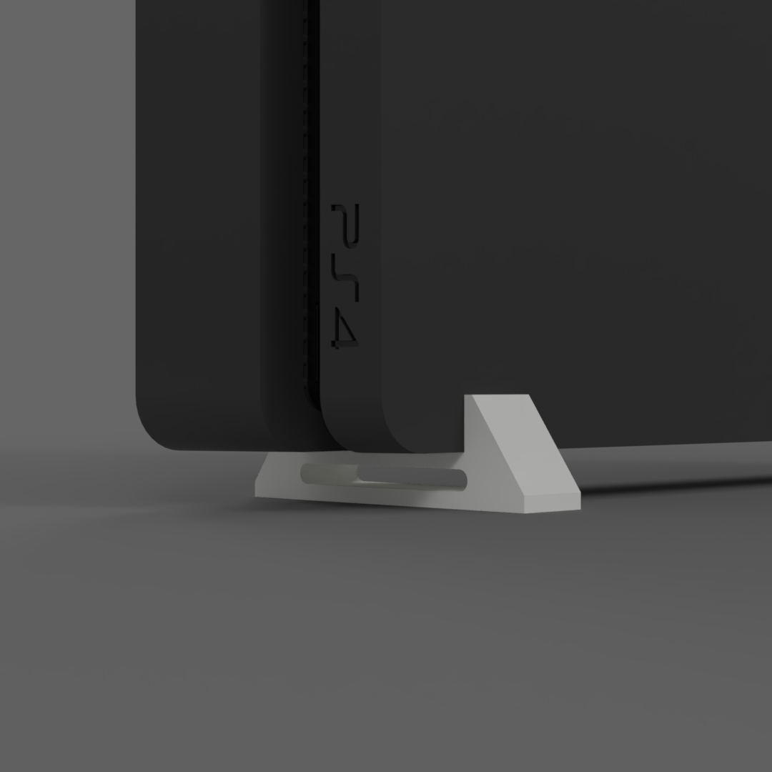Playstation 4 (PS4) Slim Stand + External HDD option by DvoraNoob ...