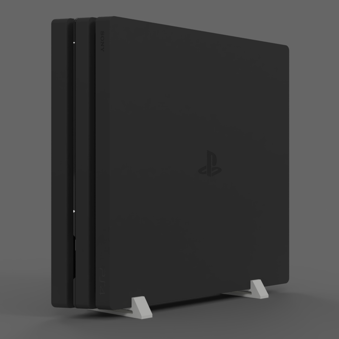 Playstation 4 (PS4) Pro Vertical Stand + External HDD option by ...