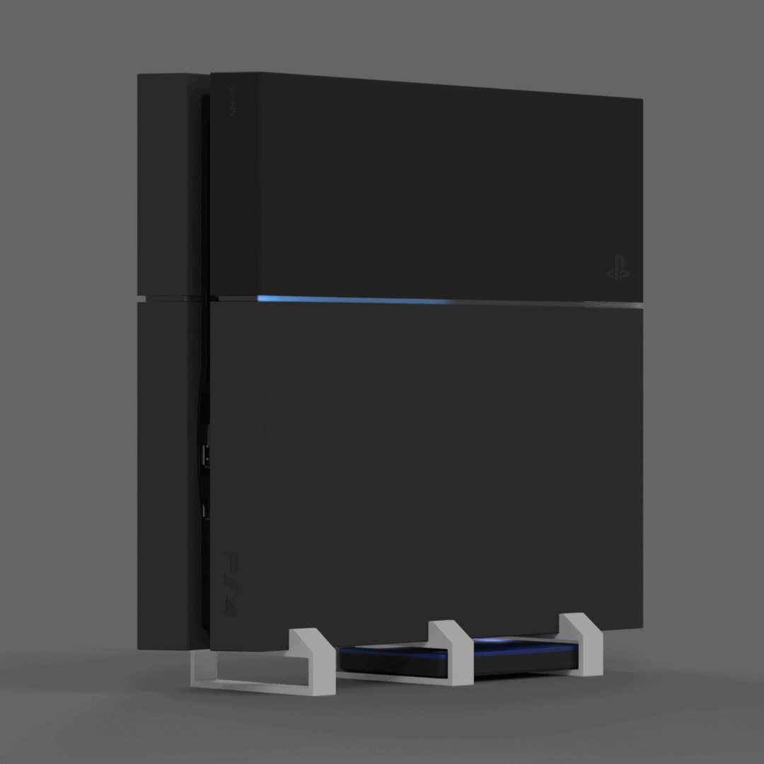 Playstation 4 (PS4) Fat Stand + External HDD option by DvoraNoob ...