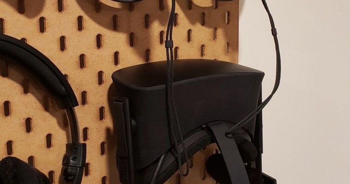 Oculus Touch Wall Mount for IKEA Skadis by PatPatate | Download free ...