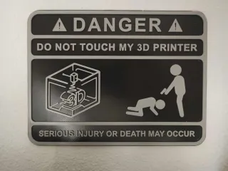 Warning Sign by luigime5 | Download free STL model | Printables.com
