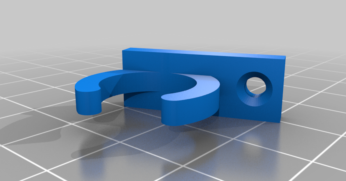 3/8 inch clip for split loom cover by Chuck Bryant | Download free STL ...