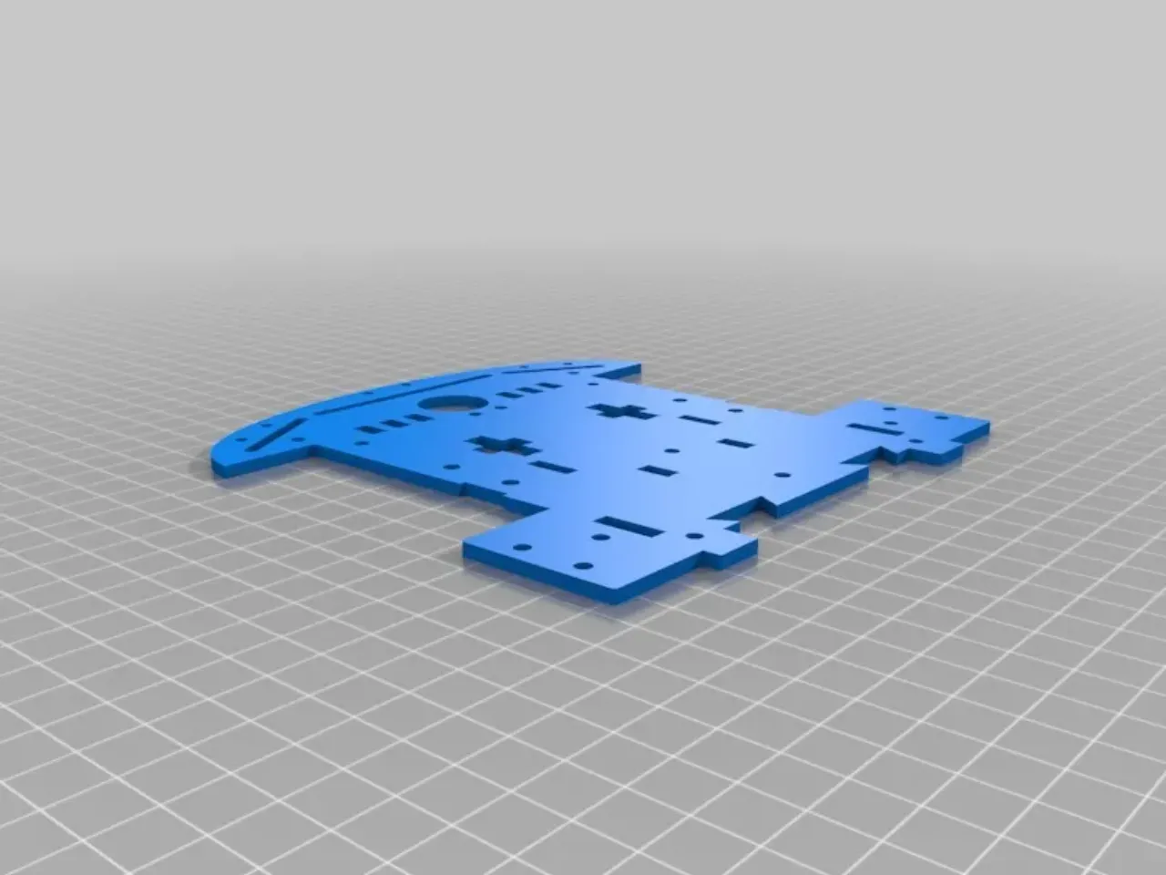 4WD buggy chassis Arduino by Phil M | Download free STL model ...