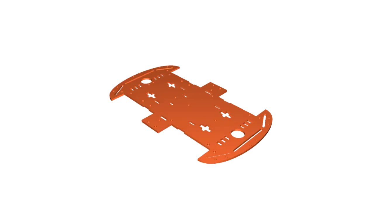 4WD buggy chassis Arduino by Phil M | Download free STL model ...