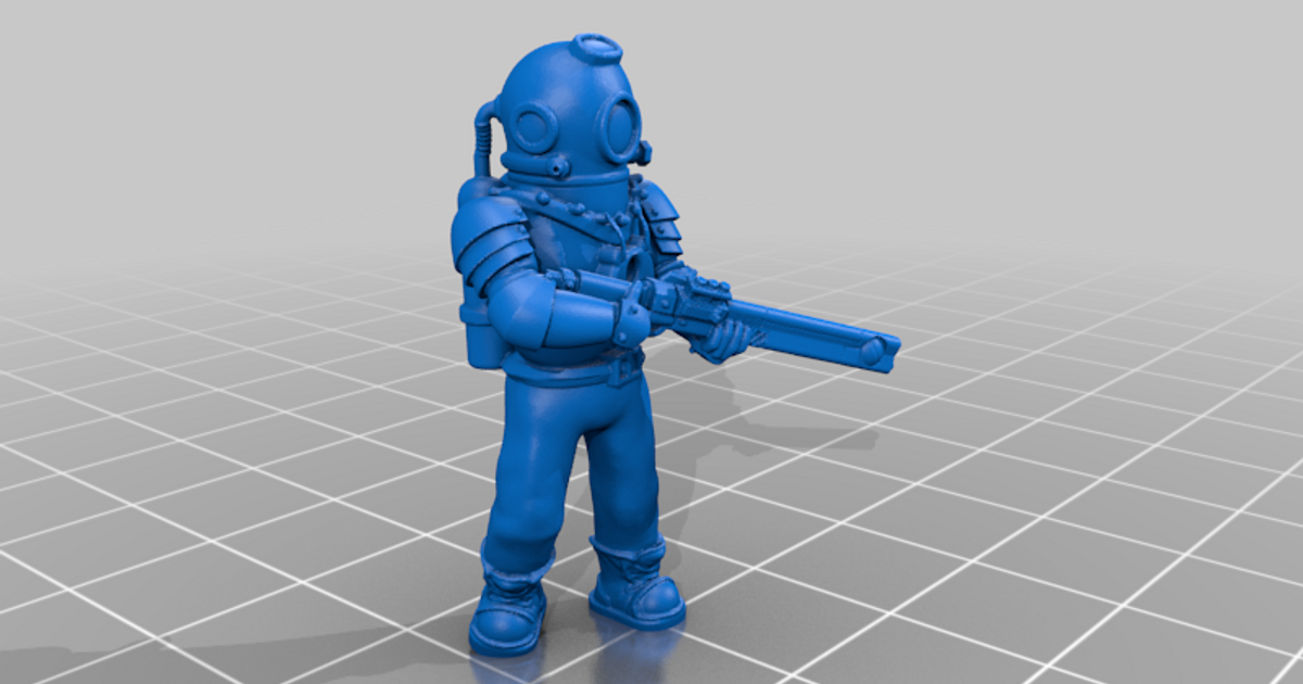 Diver remix Clean up by Phil M | Download free STL model | Printables.com