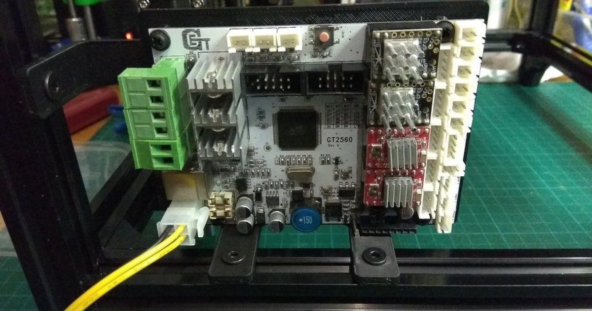 GT2560 mounting plate & cover - 2020 extrusion by Phil M | Download ...