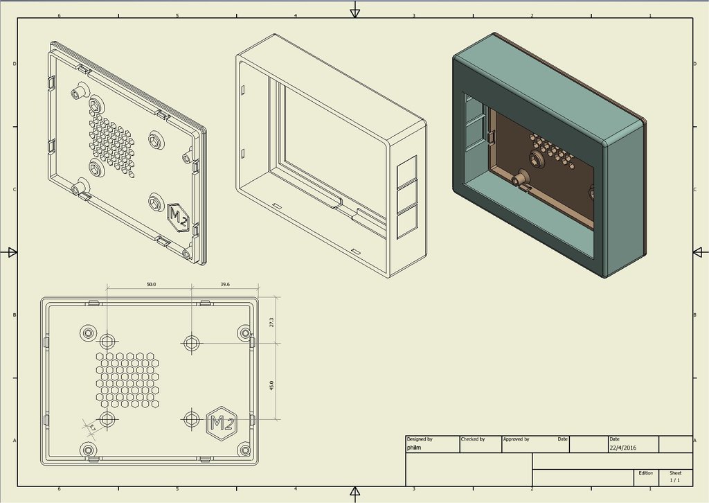 Case for Pi 5in HDMI touch screen by Phil M | Download free STL model ...
