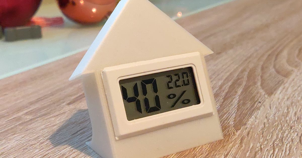 Enclosure for Indoor Mini LCD Temperature Humidity Meter by Sulya ...