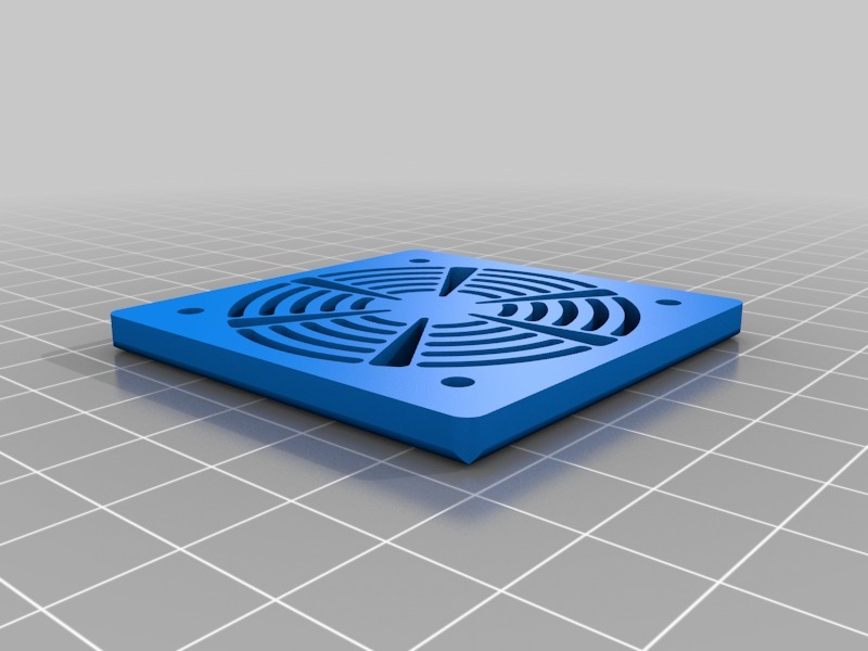Fan cover & fan grill to suit 50mm fan by Phil M | Download free STL ...