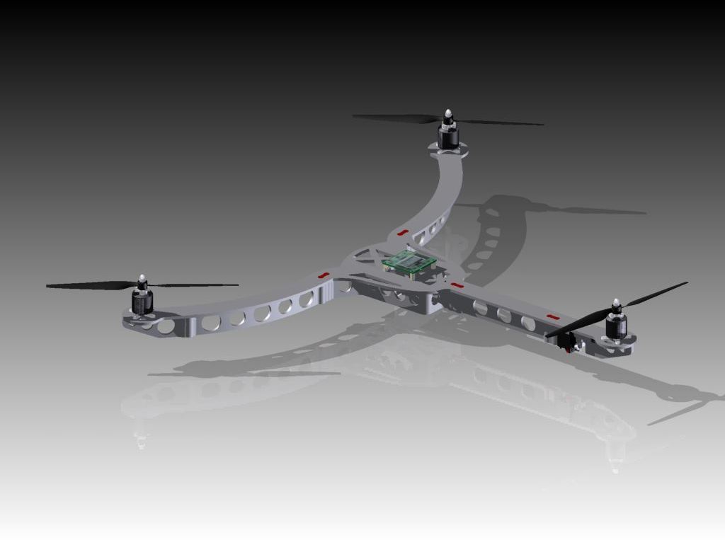 Tri copter X bow V2 by Phil M | Download free STL model | Printables.com