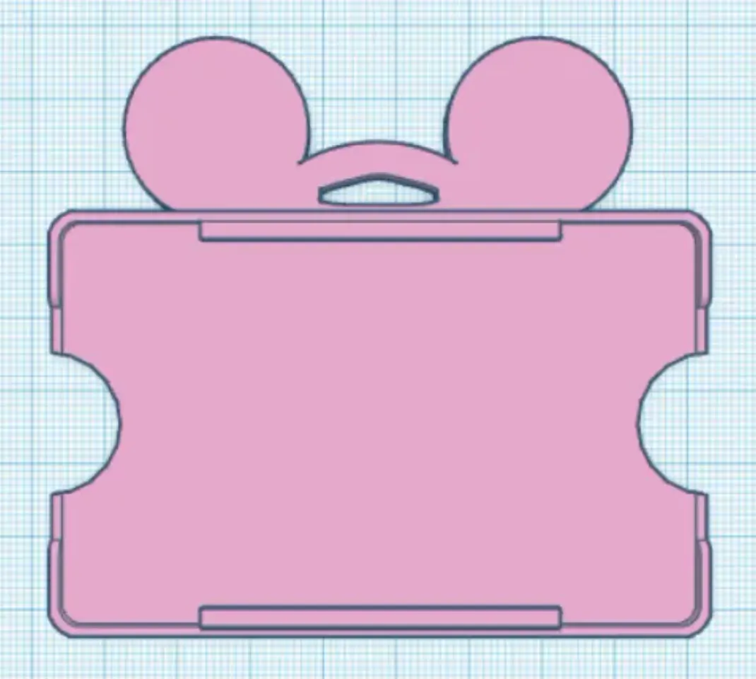 Disney Ear ID Card Holder by bgoodwin | Download free STL model ...