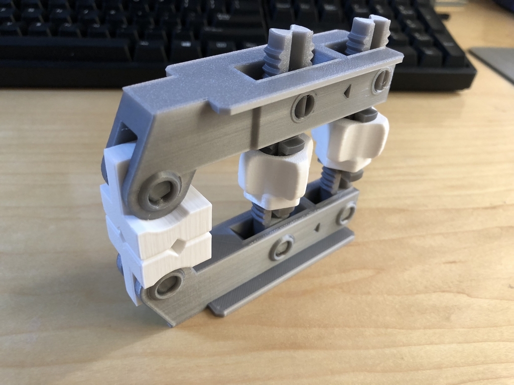 Hand-Screw Clamp +10mm length +standing by titusou | Download free STL ...
