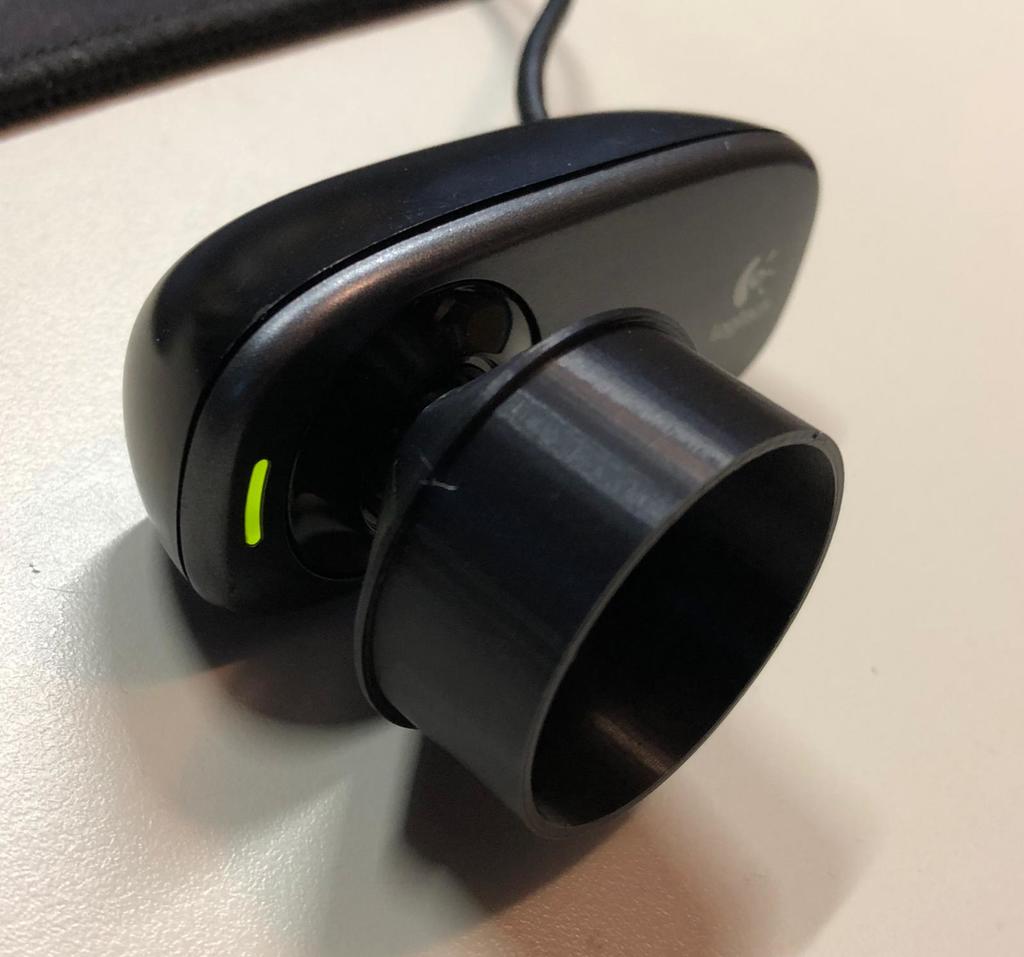 Logitech C310 (And other M8 lens mounts) Telescope Adapter (M8x0.5 to 1 ...