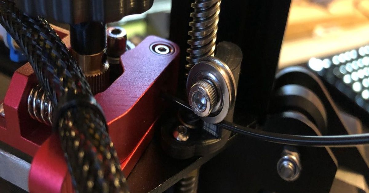 Ender 3 (Pro) filament guide w/ stock extruder bearing by JJ | Download ...