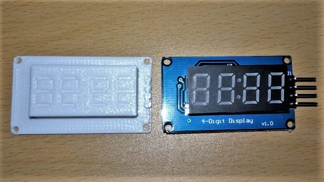 7 Segment Display (4 Digit Display v1.0) FOOTPRINT layout by ...