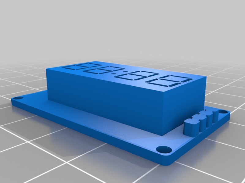 7 Segment Display (4 Digit Display v1.0) FOOTPRINT layout by ...