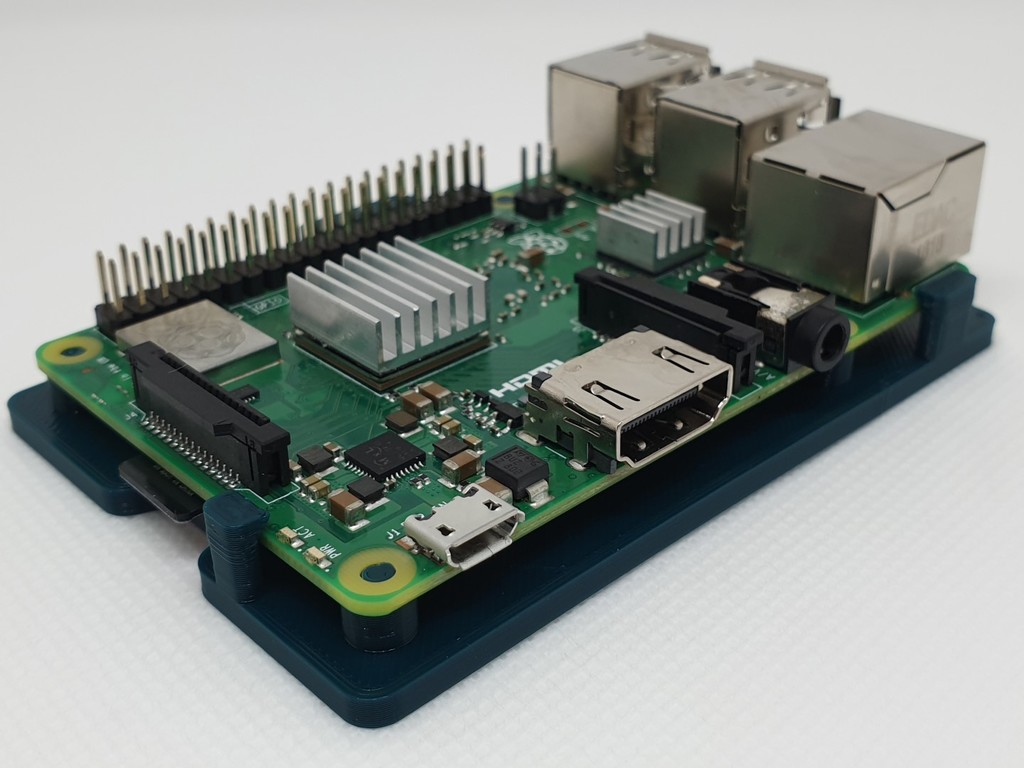 Raspberry Pi Open Wall Mount by mintonette | Download free STL model ...