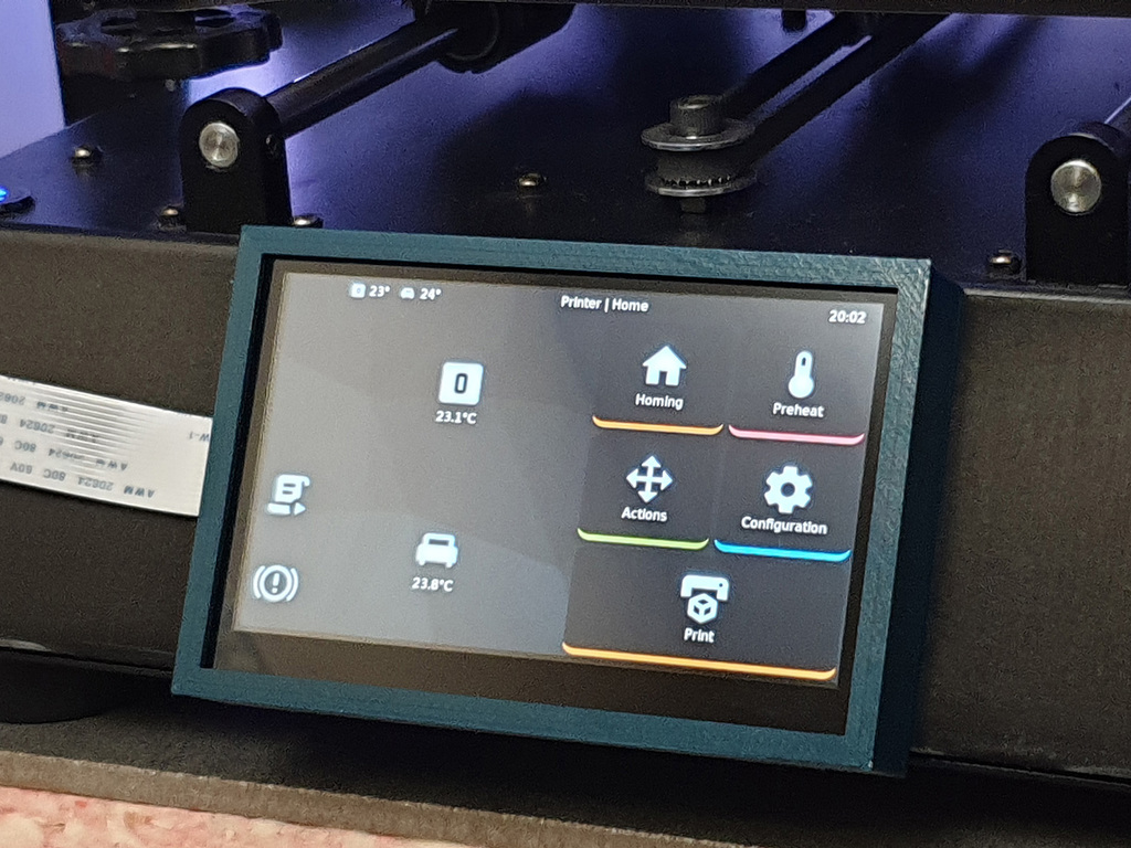 Pi 4.3 TFT Frame (+ Optional Anycubic Mega Mount) by mintonette | Download free STL model ...