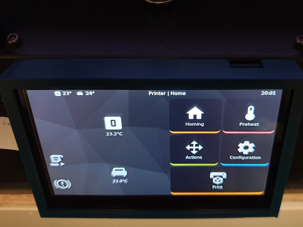 Pi 4.3 TFT Frame (+ Optional Anycubic Mega Mount) by mintonette ...