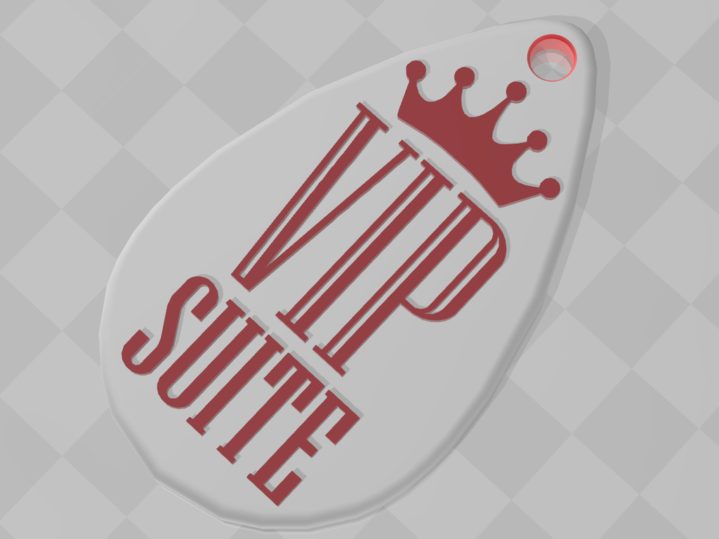 VIP Suite Keyring by mintonette | Download free STL model | Printables.com