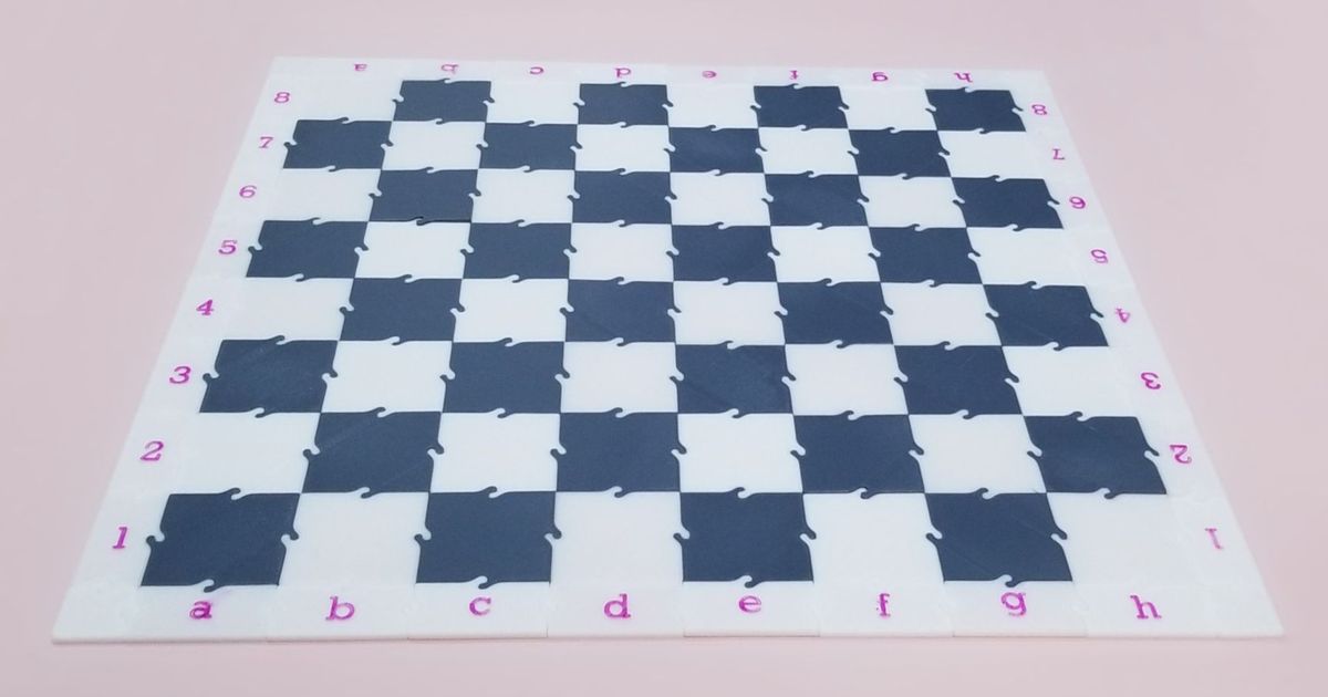 Interlocking Chess Board by Cantareus | Download free STL model ...