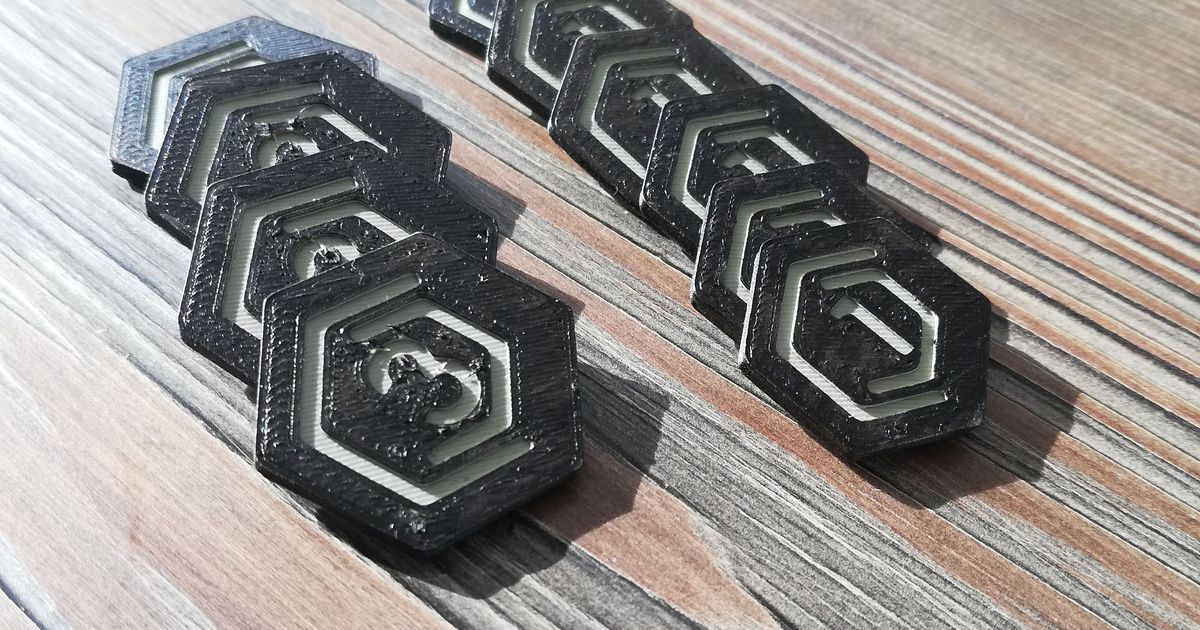 Board game markers / tokens 1-10 by Rvadrichem | Download free STL ...