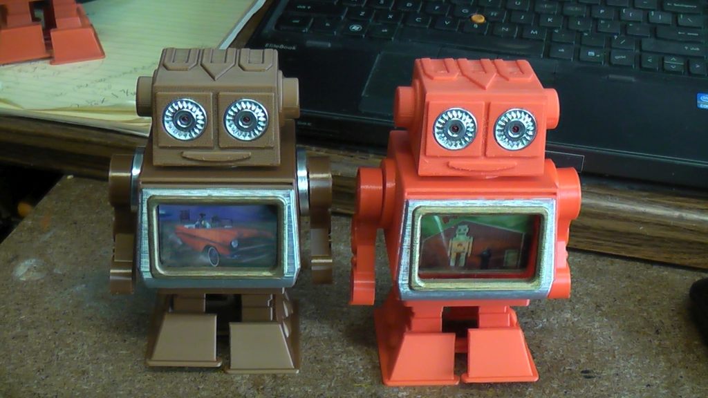 Walking Lenticular TV robot battery operated. by robothut | Download ...