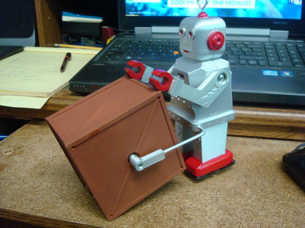 Deluxe, Waking / Rolling "Box Boy" robot. by robothut | Download free ...