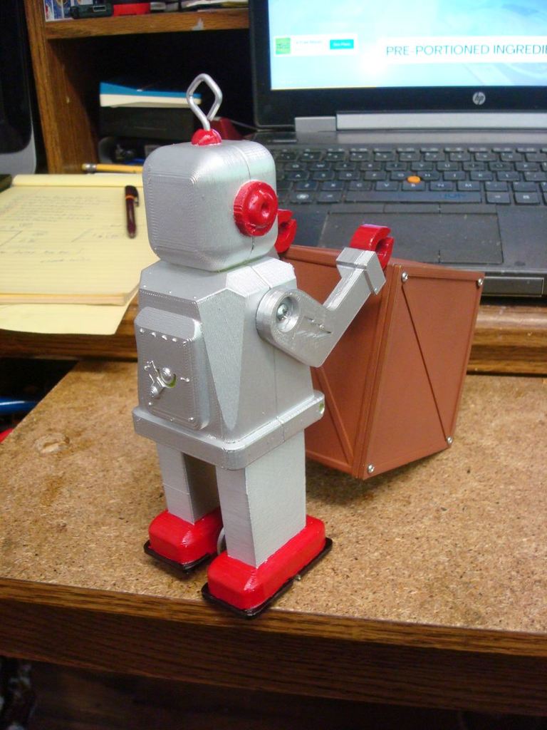Deluxe, Waking / Rolling "Box Boy" robot. by robothut | Download free ...