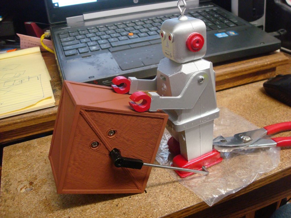 Robot Sam the crate rolling man. by robothut | Download free STL model ...