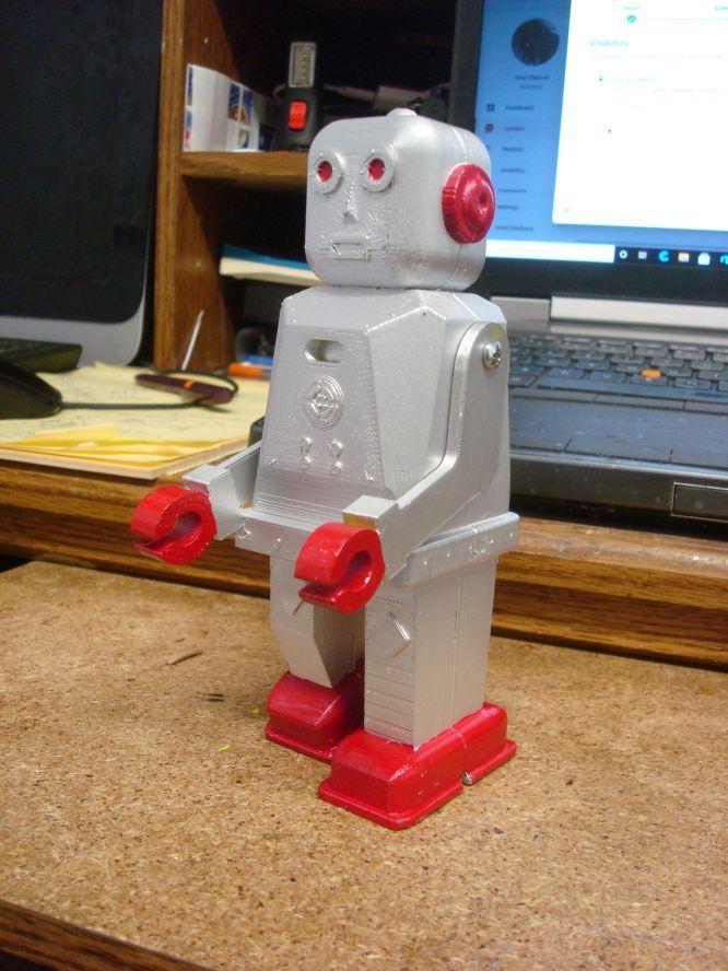 Robot Sam the crate rolling man. by robothut | Download free STL model ...