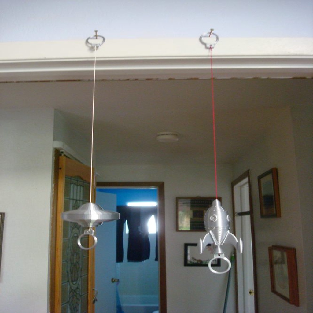 String climbing Rocket and UFO by robothut | Download free STL model ...