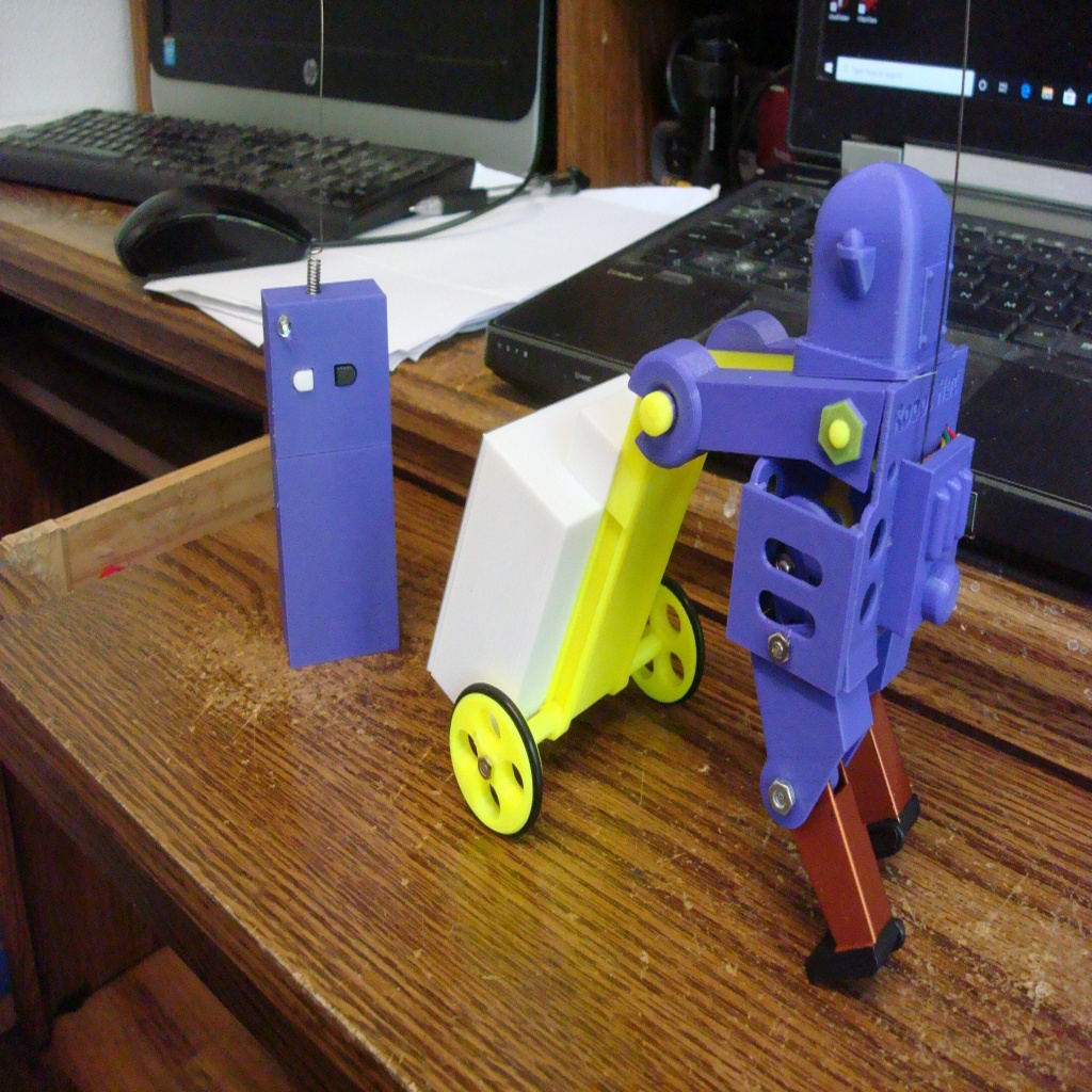 ADAM the cart pushing robot by robothut | Download free STL model ...