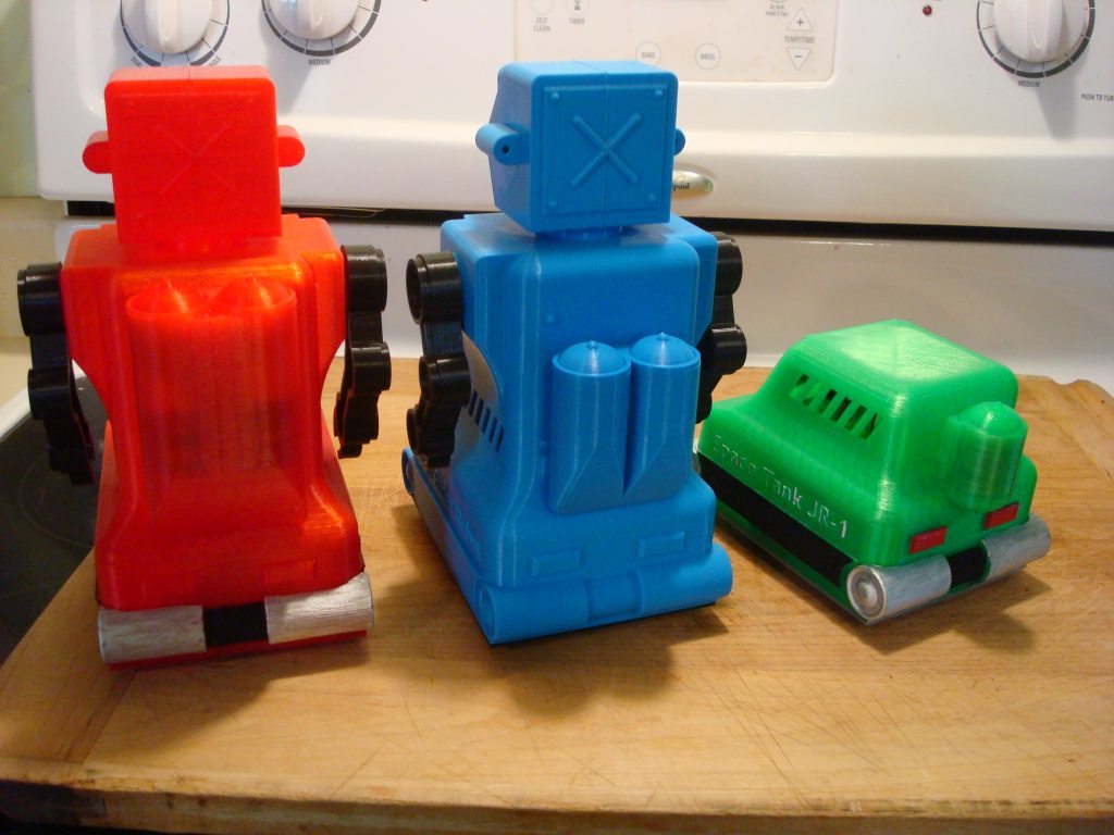 Mechanical Non Fall Robot & Space car. 3d print. by robothut | Download ...