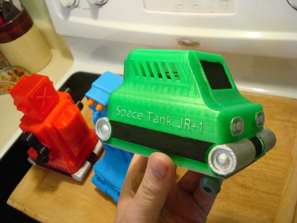 Mechanical Non Fall Robot & Space car. 3d print. by robothut | Download ...