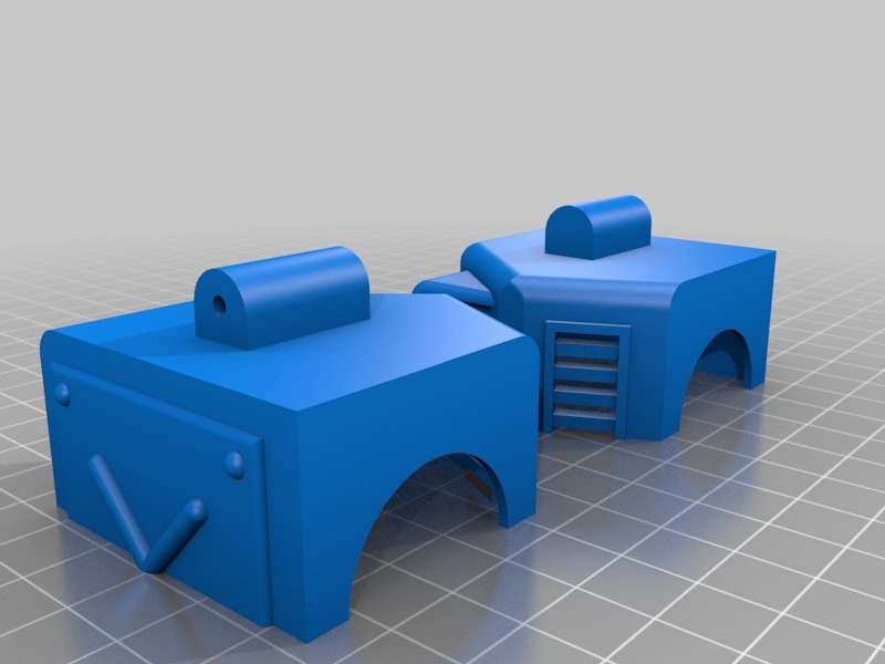 Mechanical Non Fall Robot & Space car. 3d print. by robothut | Download ...
