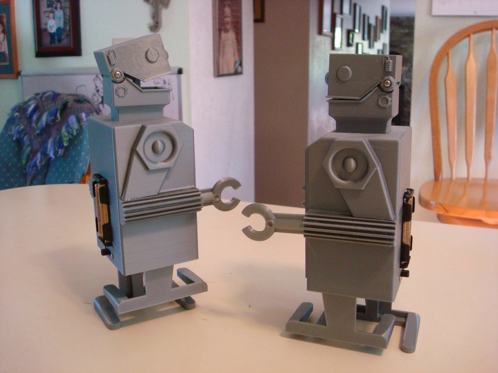 Mr. Mech 3d printed robot. walking with moving arms and mouth. by ...