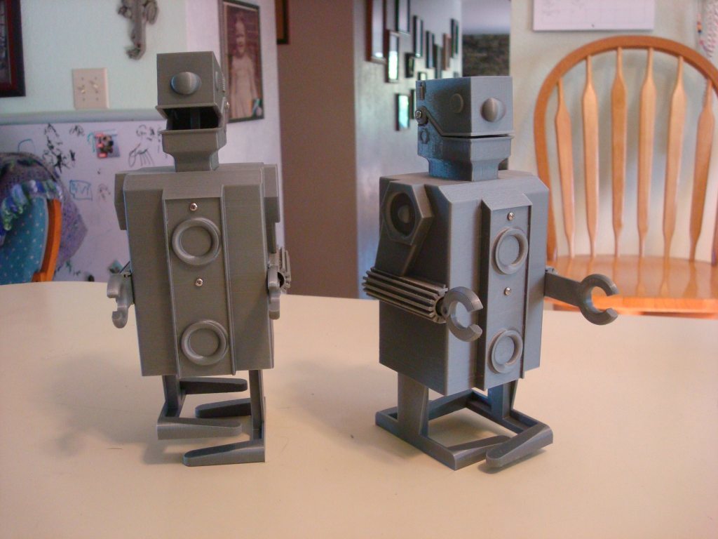 Mr. Mech 3d printed robot. walking with moving arms and mouth. by ...