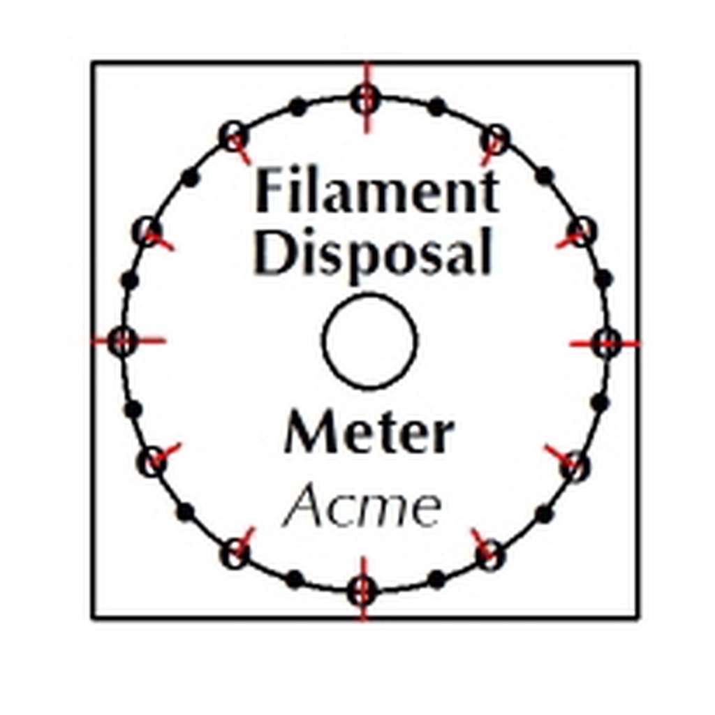 Filament Disposal Meter for Prusa MK3 and MK2 by robothut | Download ...