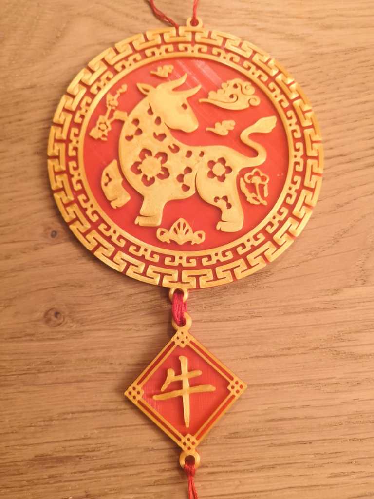 Decoration for Chinese new year of ox (2021) by sblaisot | Download ...