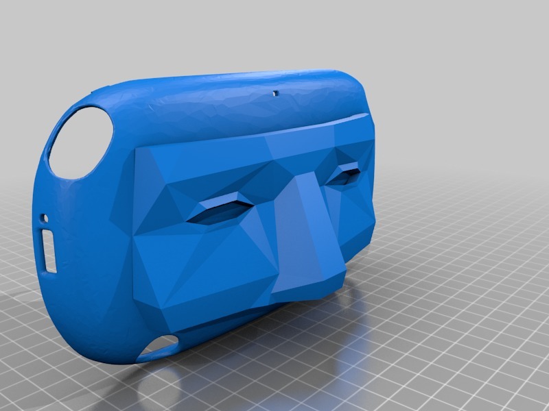 Low Polygon Face Oculus Quest Front Cover by oliverfkt | Download free ...