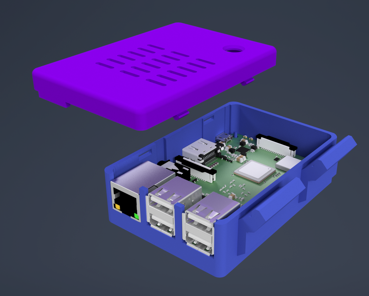 Raspberry Pi 3B+ Prusa Case by 3DOverEngineering | Download free STL ...