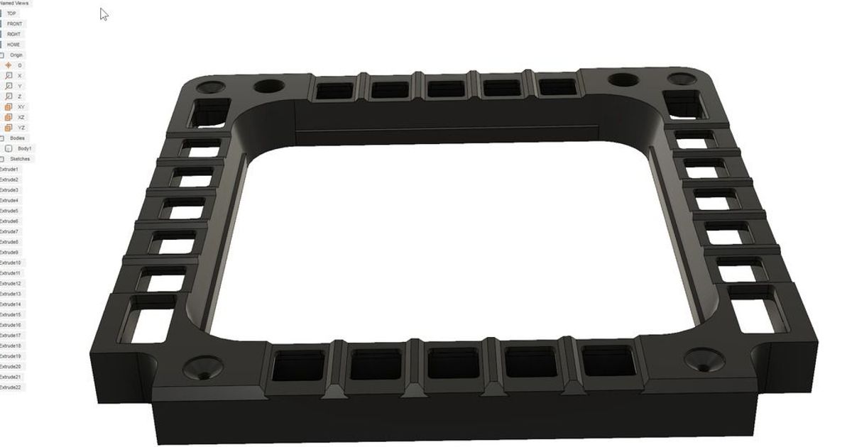 MFCD with Buttons A-10C, F-18C for DCS World 5" Display Area (modeled ...