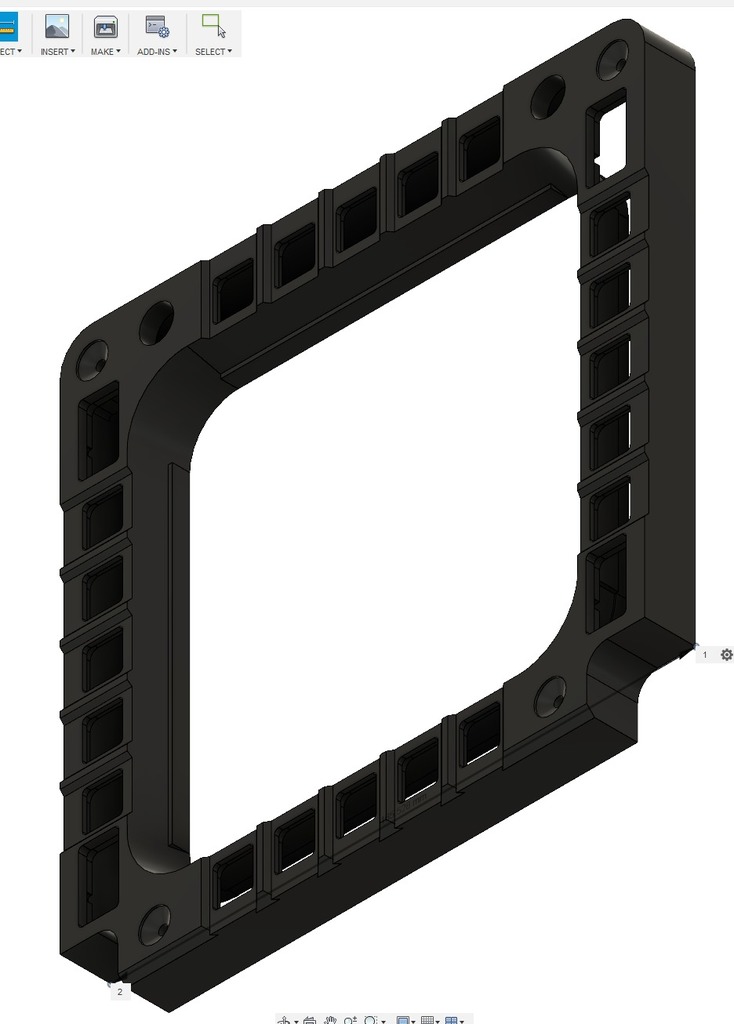 MFCD with Buttons A-10C, F-18C for DCS World 5" Display Area (modeled ...