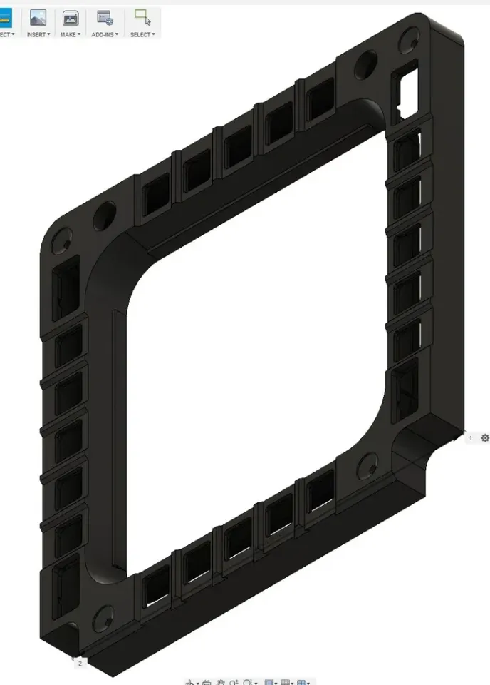 MFCD with Buttons A-10C, F-18C for DCS World 5" Display Area (modeled ...