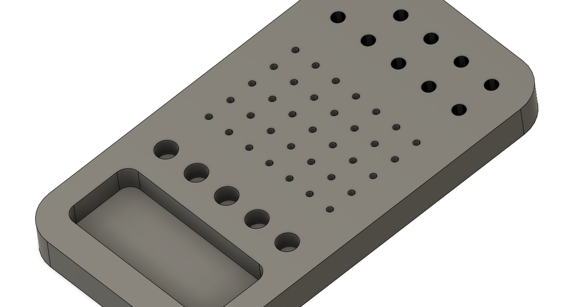 CNC Bit and Collar holder with small parts tray by FedaykinWolf ...