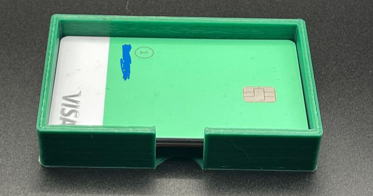 Credit Card Holder by Cornerstone 3D | Download free STL model ...