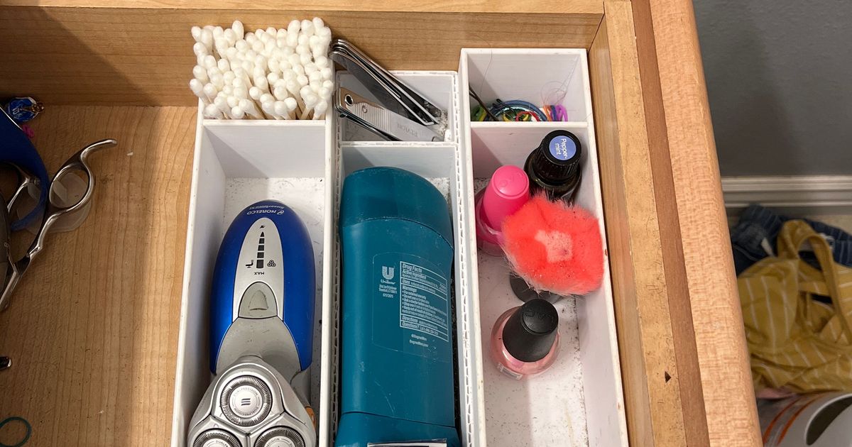 Interlocking drawer storage box by AP | Download free STL model ...