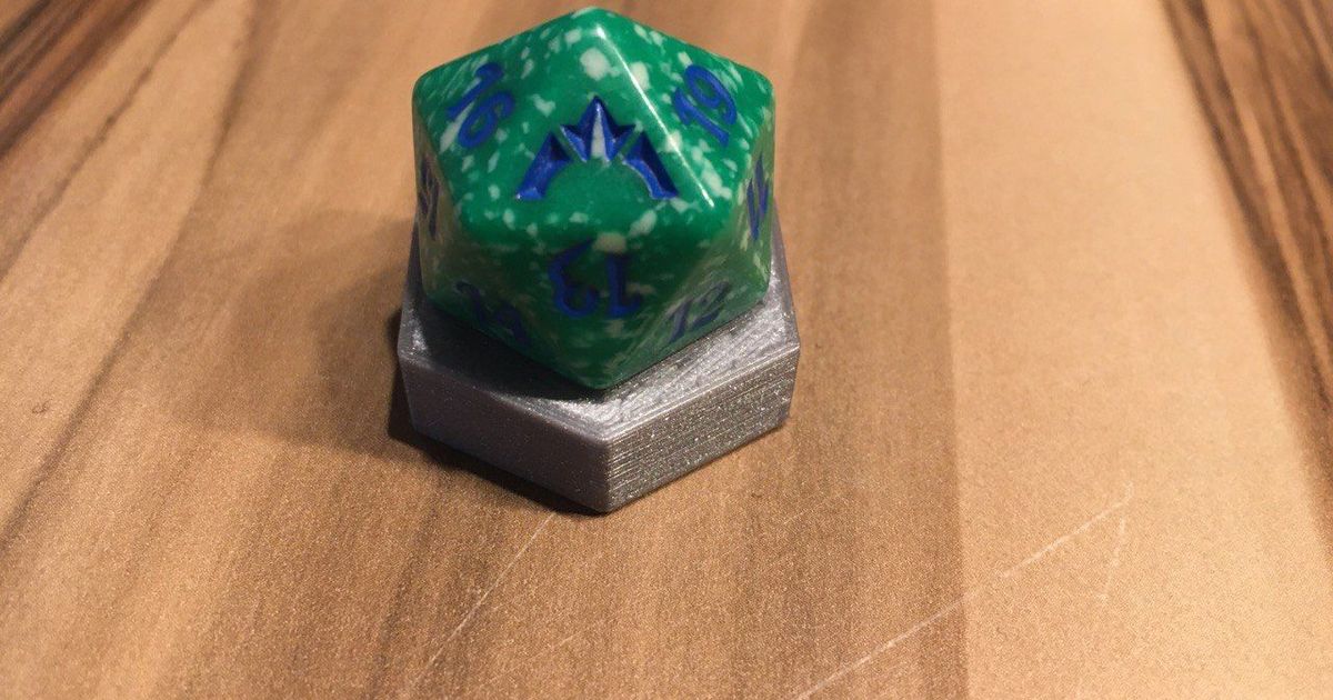 D20 dice hex holder / base by CMR | Download free STL model ...